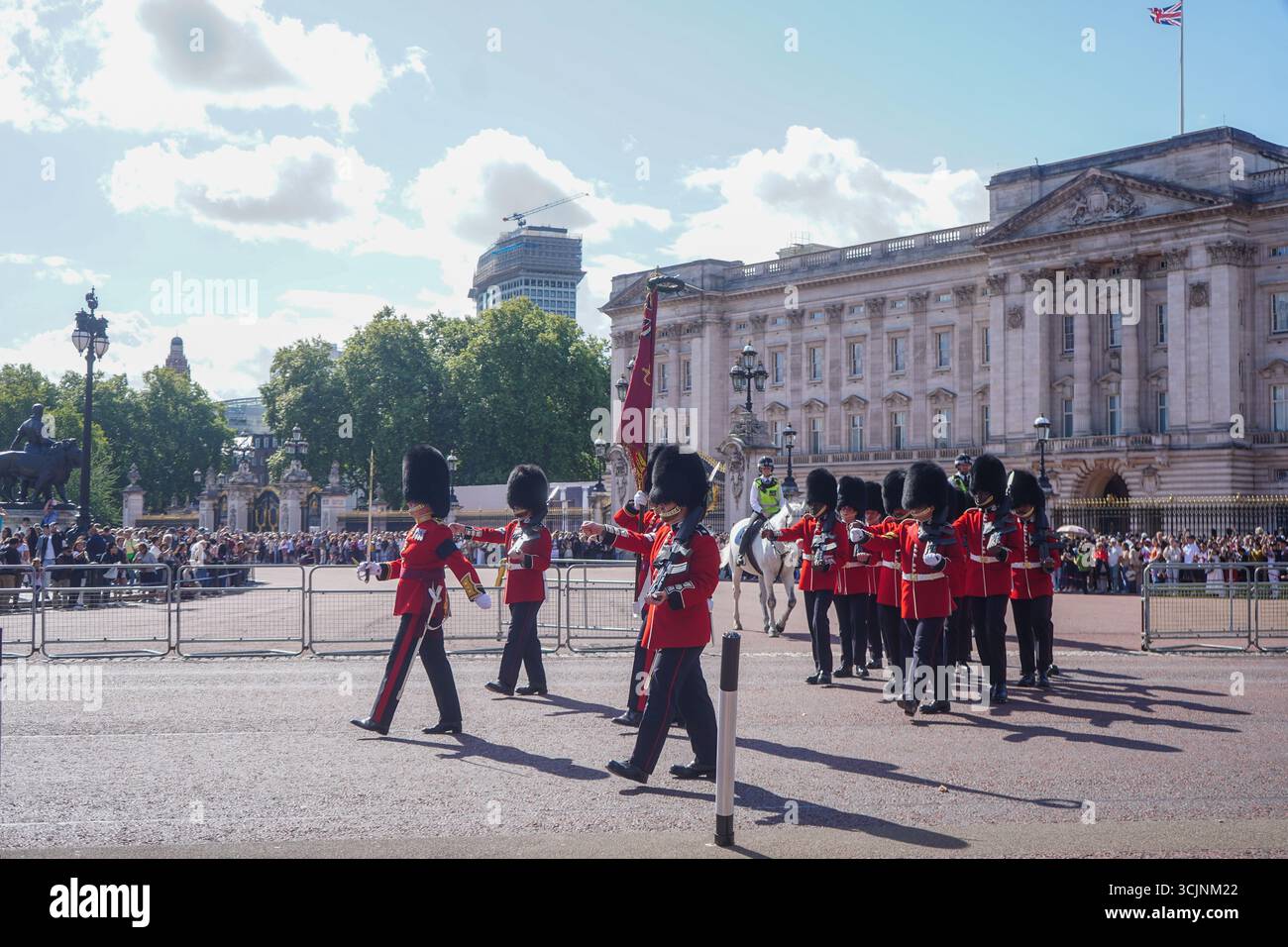 London, UK. 8 September 2025. Ceremonial foot guard of Household ...