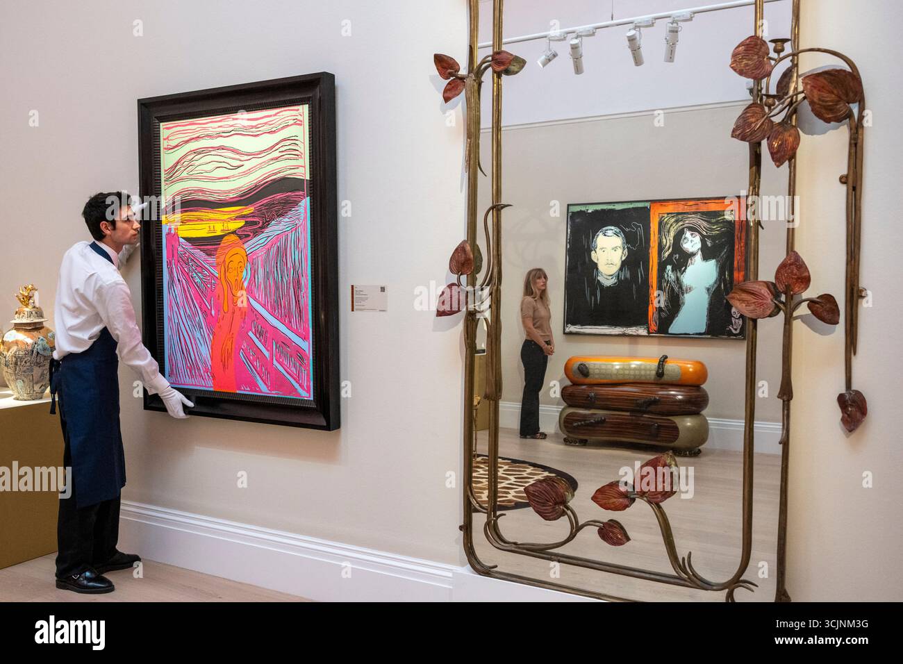 London, UK. 8 September 2025. (L) ‘The Scream (After Munch)' by Andy ...