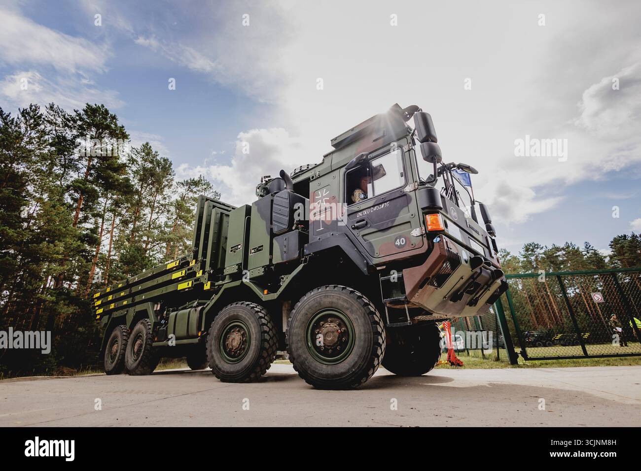 A multi-purpose swap body vehicle, photographed in the temporarily ...