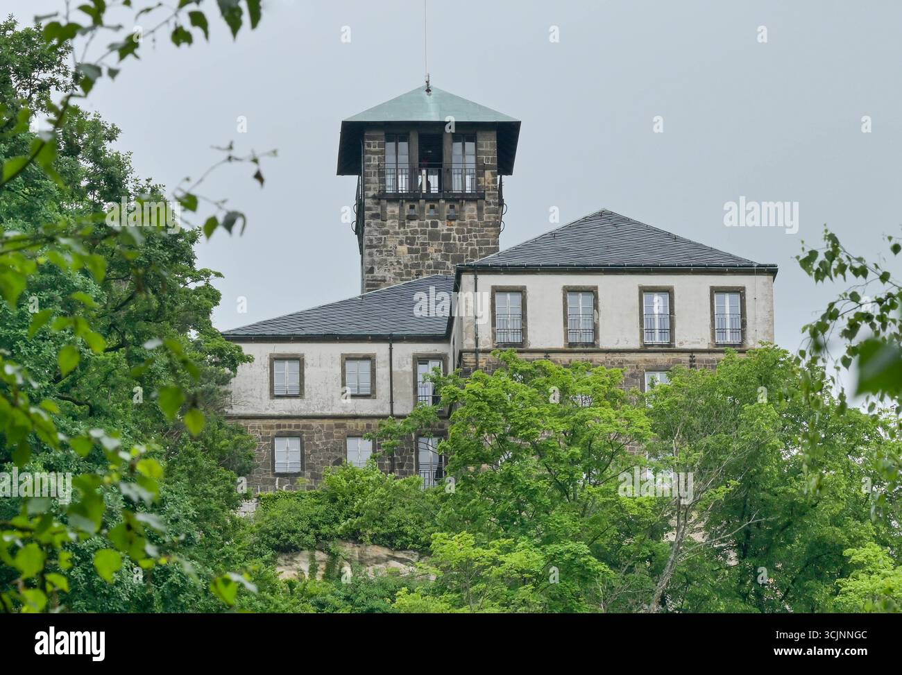 Turm, Bergfried, Burg, Hohnstein, Landkreis Sächsische Schweiz ...