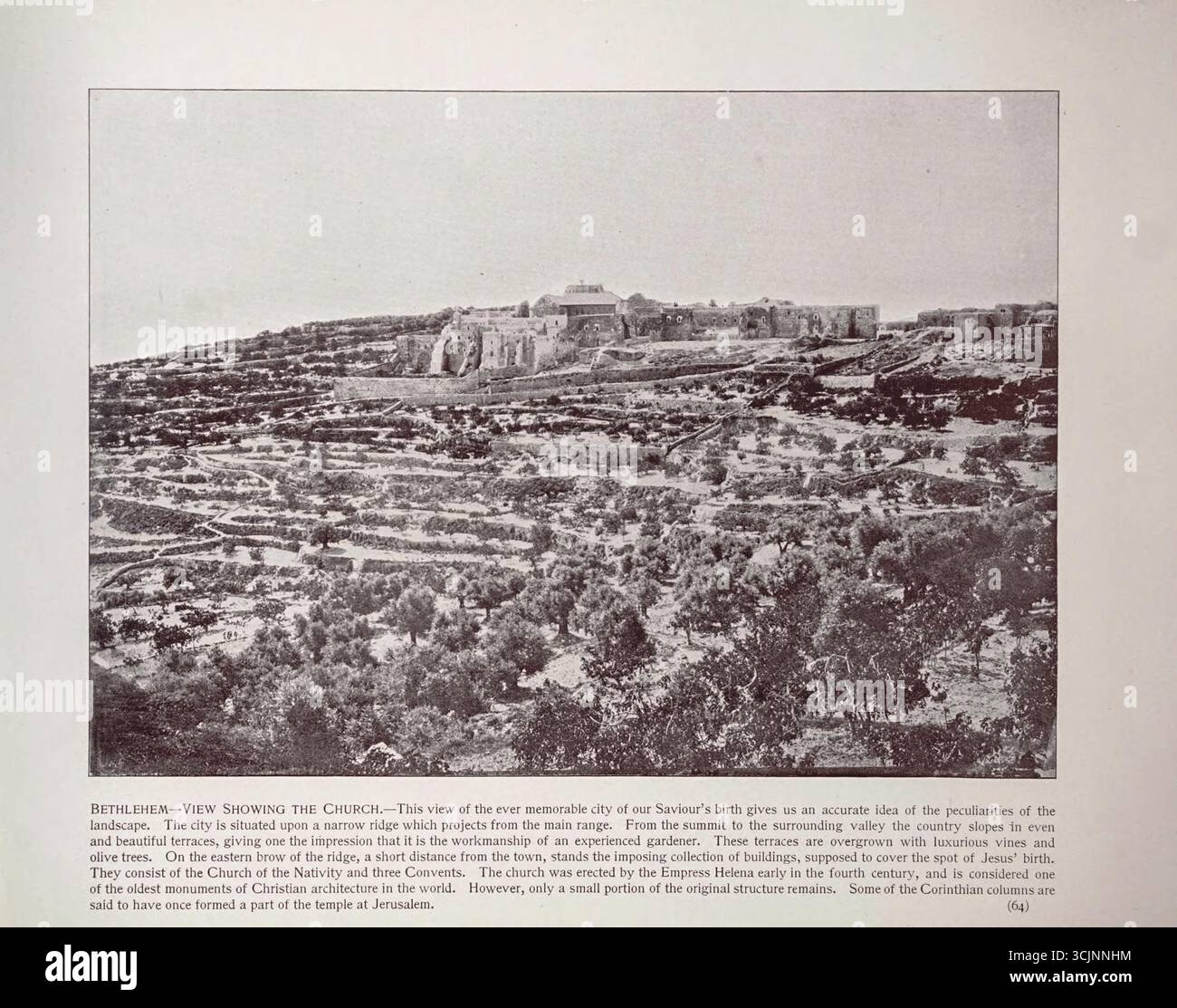 Bethlehem view showing the church from The Photographs of the Holy Land ...