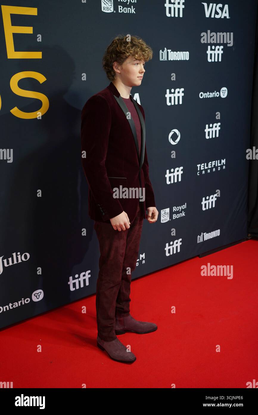 Christian Convery attends the red carpet for the Tribute Awards during ...