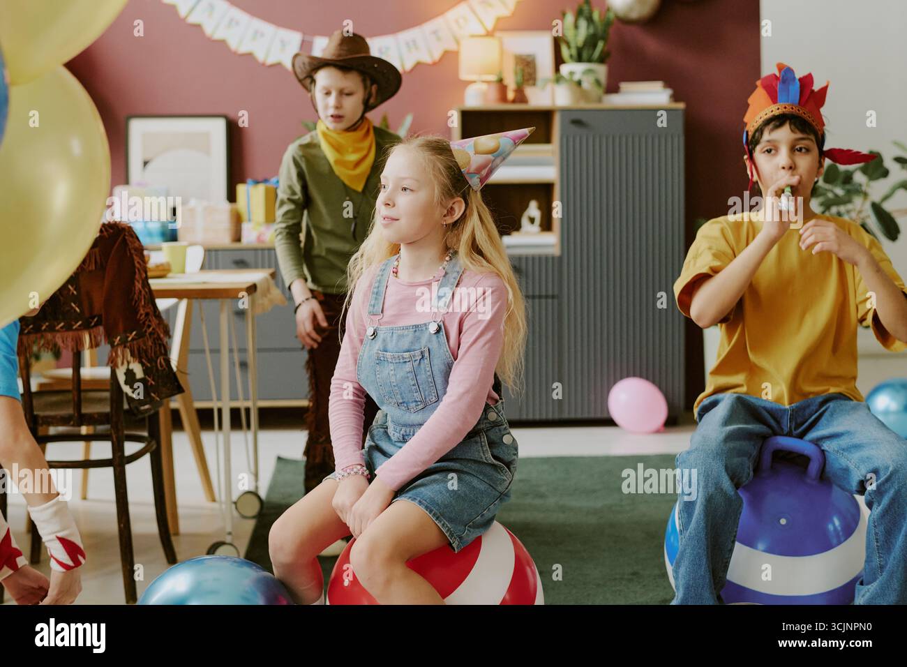 Playful preteen girl friends hi-res stock photography and images - Alamy