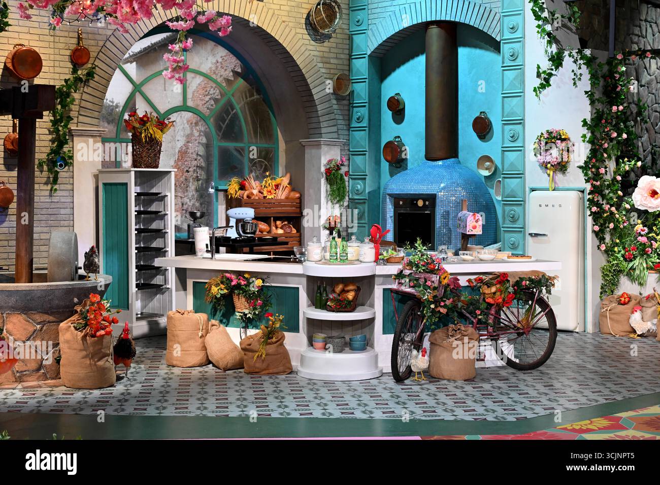 Milan, TV show "It's Always Midday," Rai1. Pictured: The Studio Stock ...