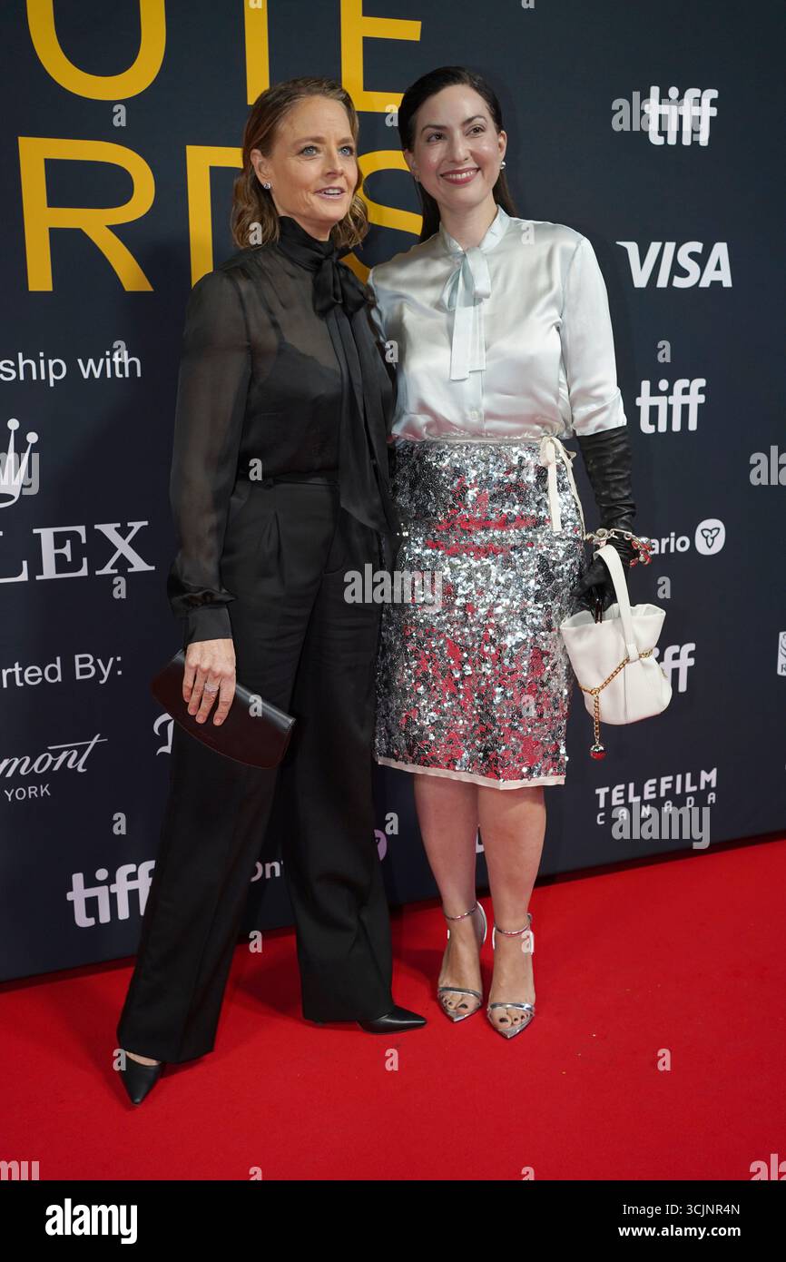 Jodie Foster and Rebecca Zlotowski attend the red carpet for the ...