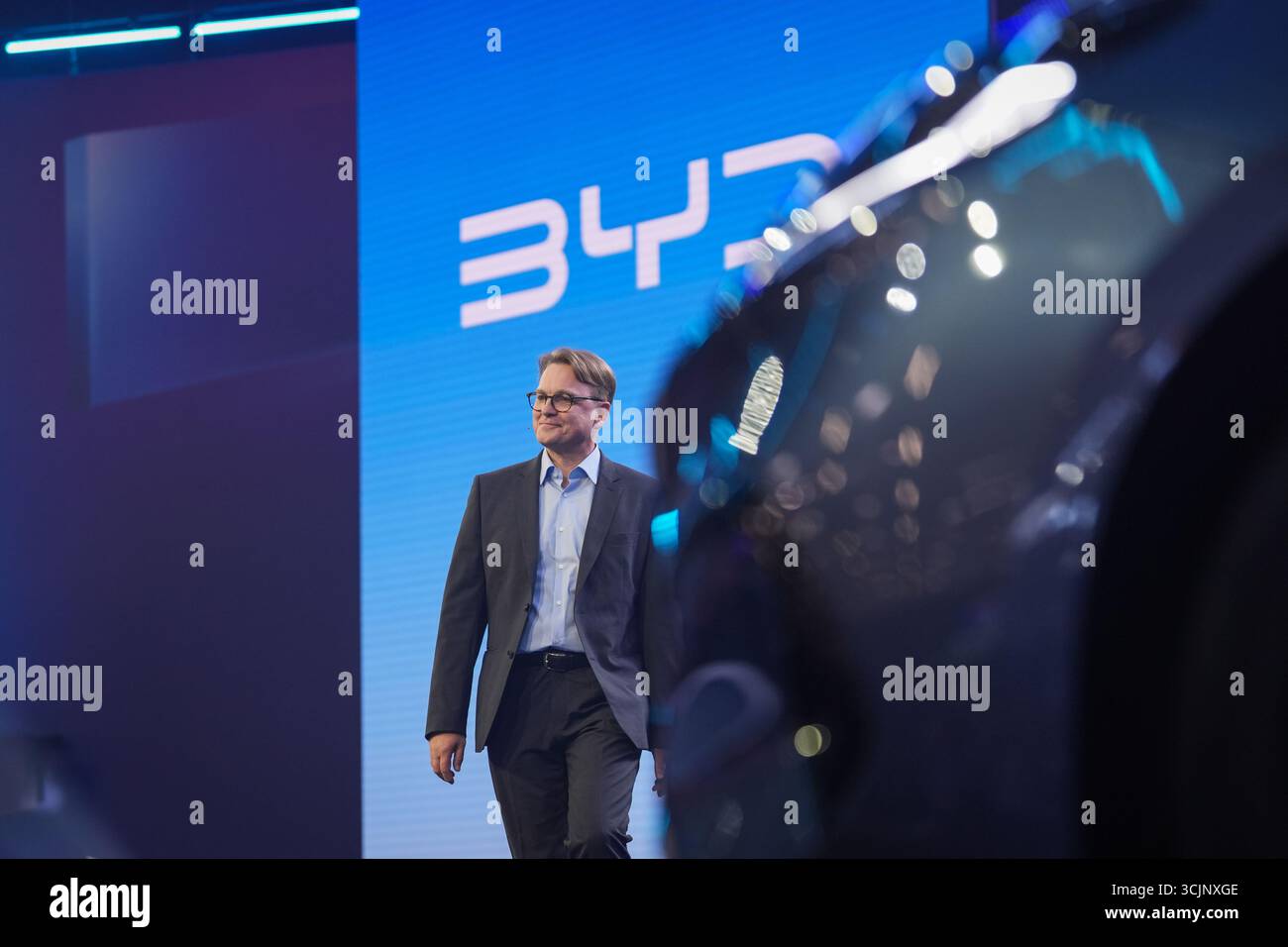 Lars Bialkowski, Country Manager BYD Deutschland during the Innovation ...