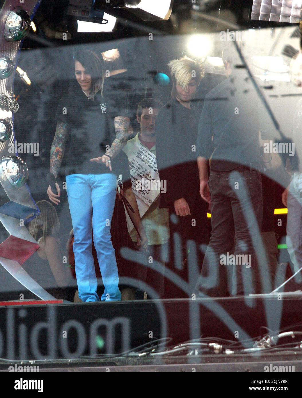 Davey Havok of A.F.I at the MTV Studios in New York City for "TRL" - 03 ...