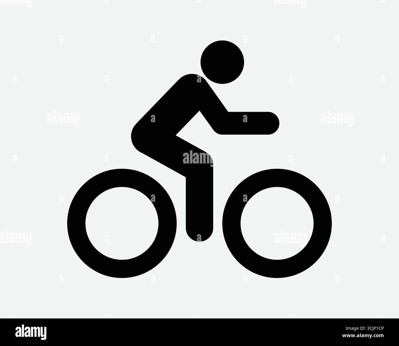 Commuting on a bicycle Cut Out Stock Images & Pictures - Alamy