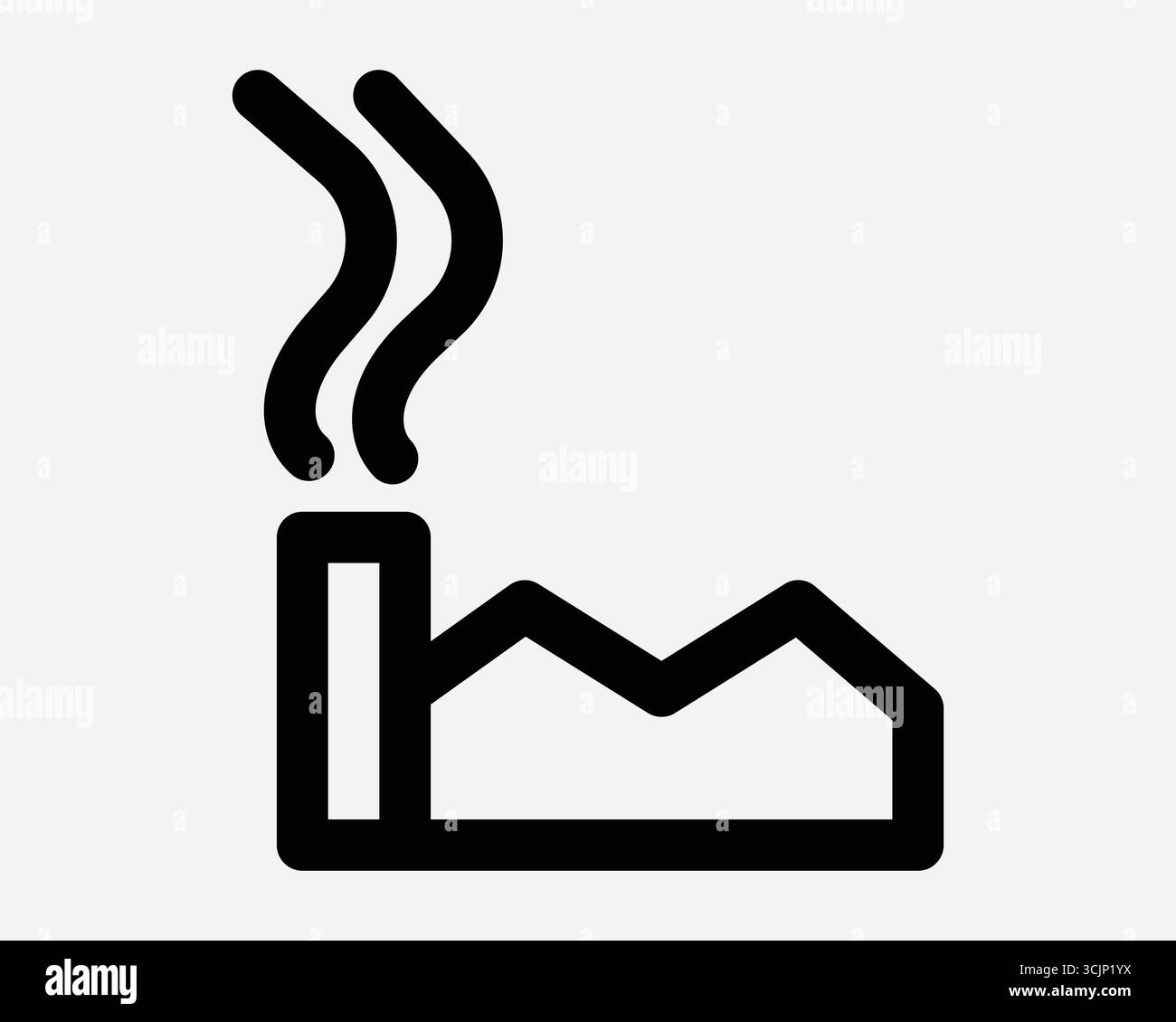 Factory chimney emitting black smoke Cut Out Stock Images & Pictures ...