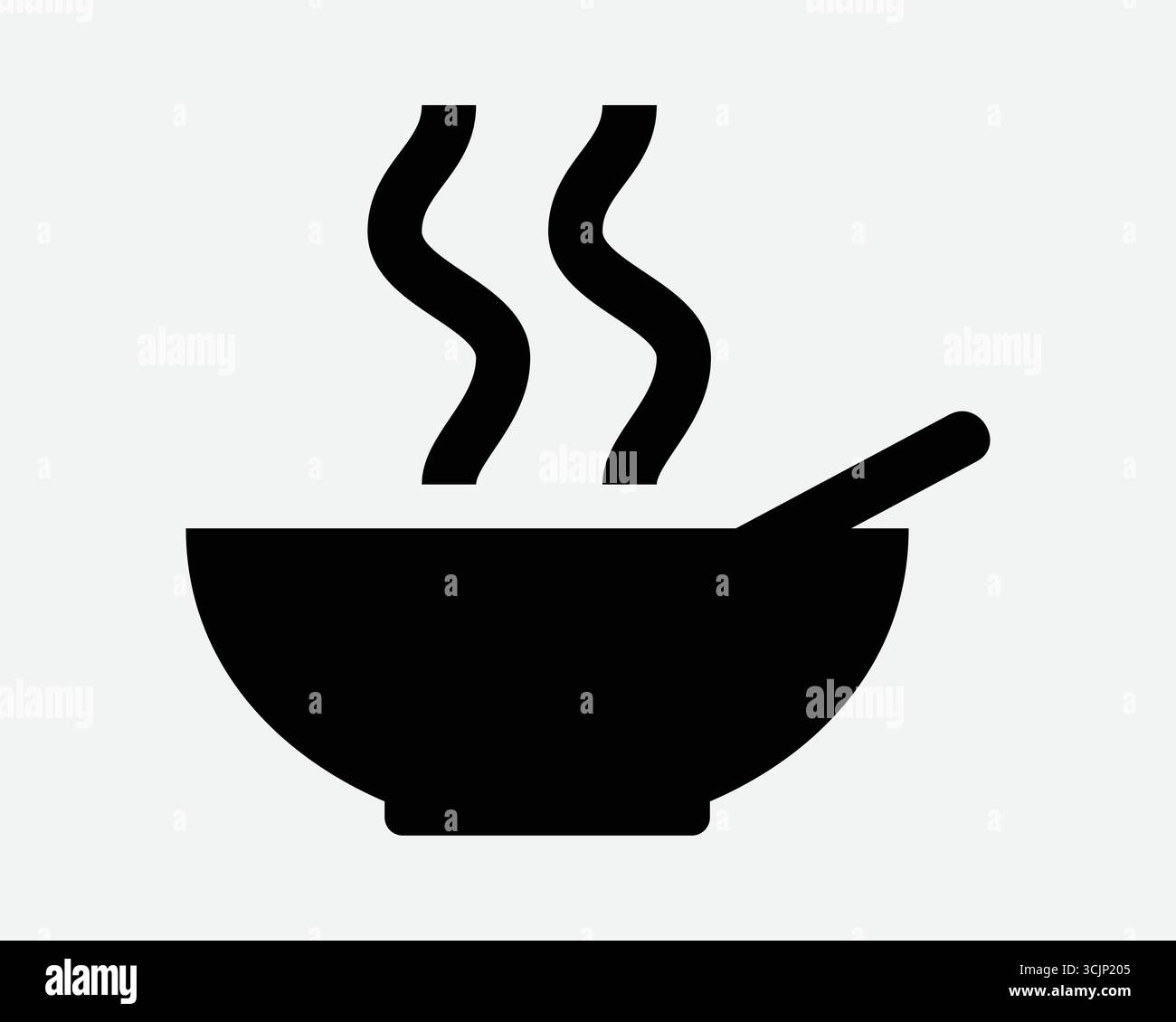 Bowl black rice noodles Stock Vector Images - Alamy