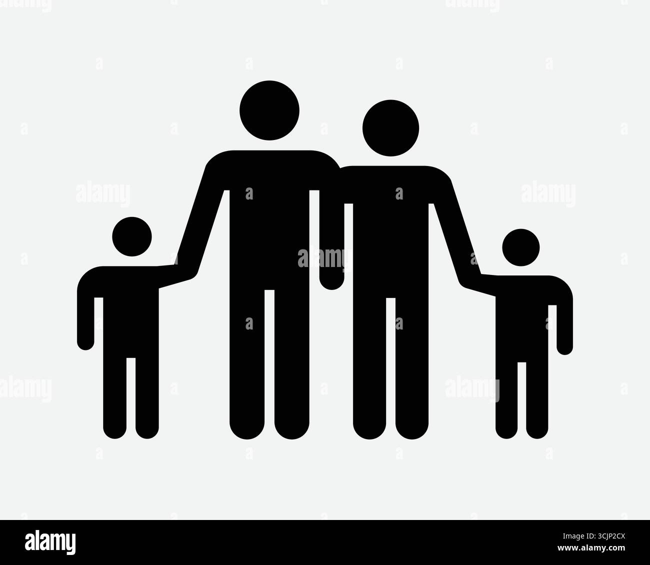 Father son embrace child Stock Vector Images - Alamy