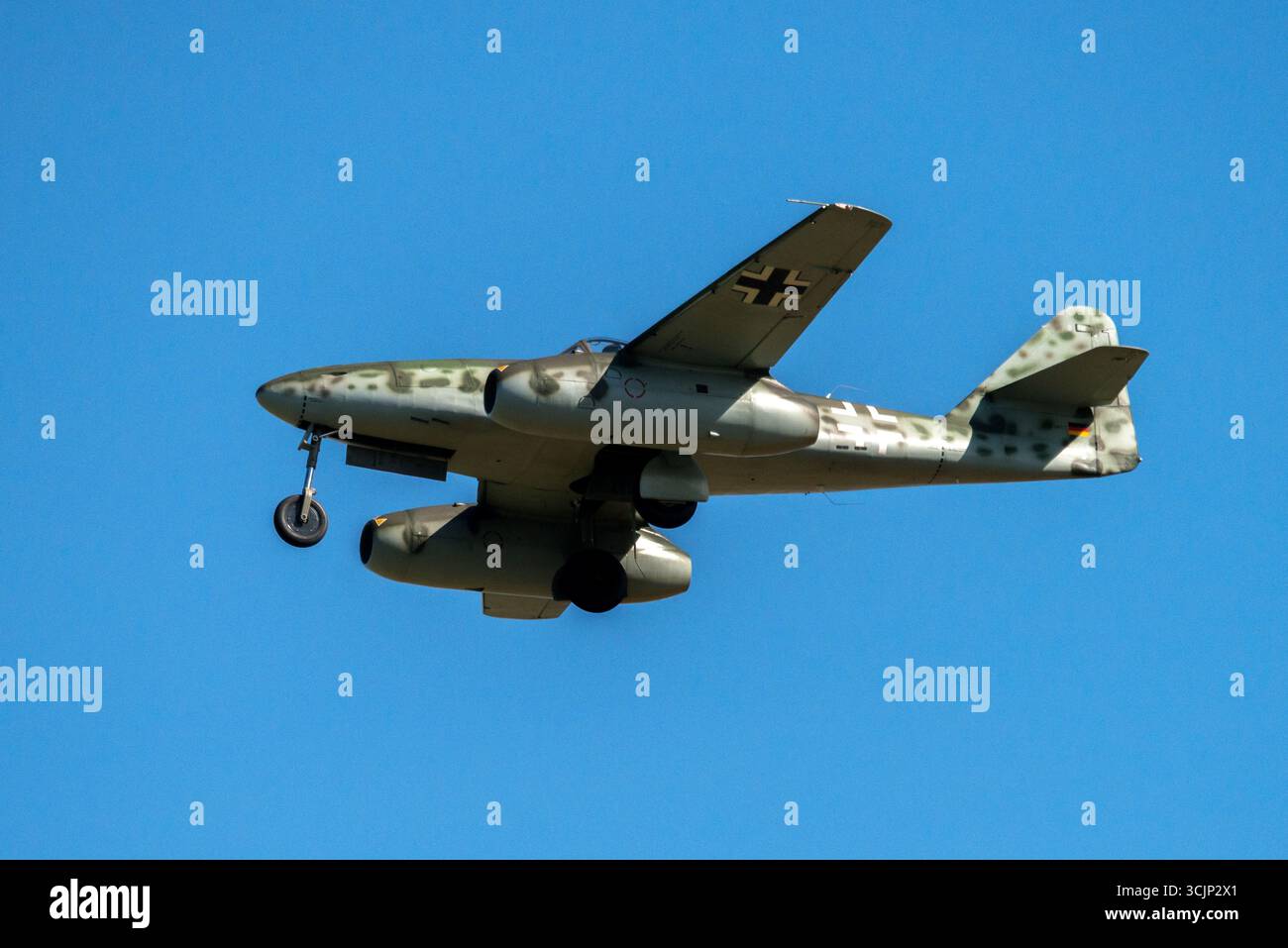 The Messerschmitt Me 262, the first jet fighter in history at the Air ...