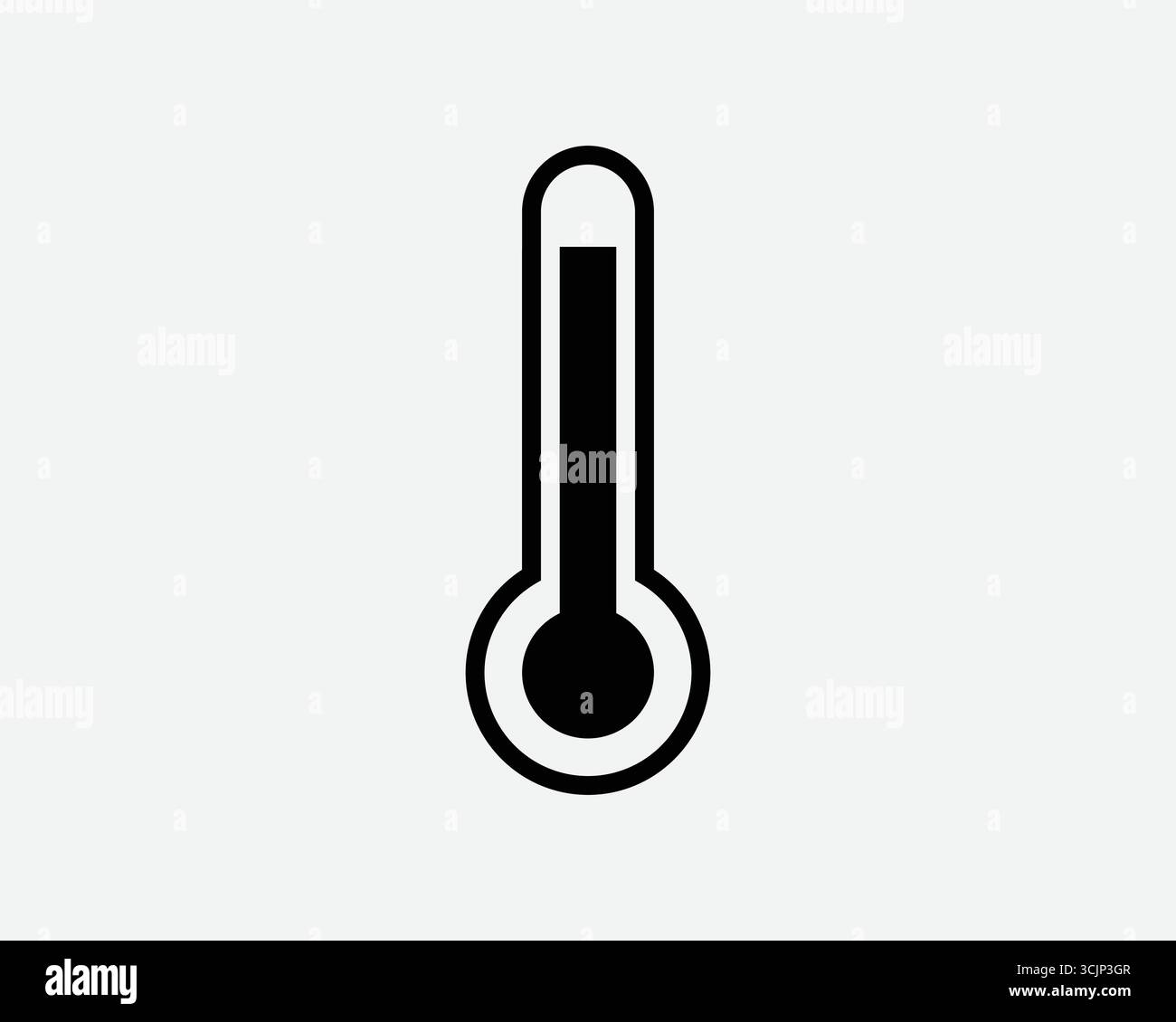 Fever measurement flat white Cut Out Stock Images & Pictures - Alamy