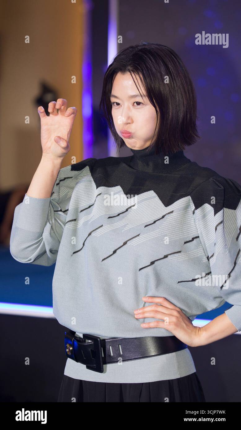 Jun Ji-Hyun, Sep 2, 2025 : Cast member Jun Ji-Hyun at a show case for Disney+'s spy thriller ...