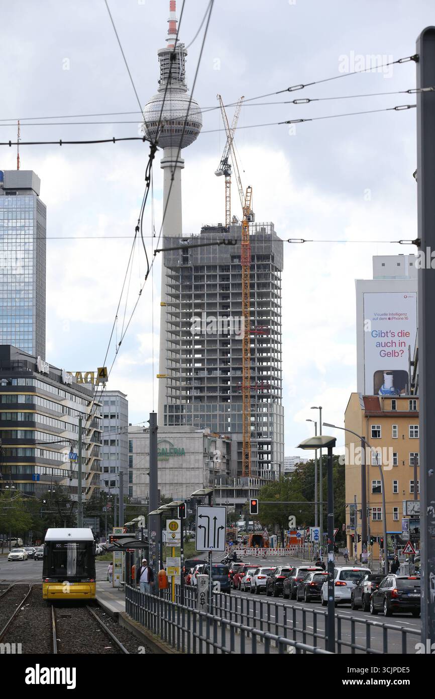 Hochausprojekt MYND Alexanderplatz Berlin 08.09.2025: Aktuelle Bausituation des ...