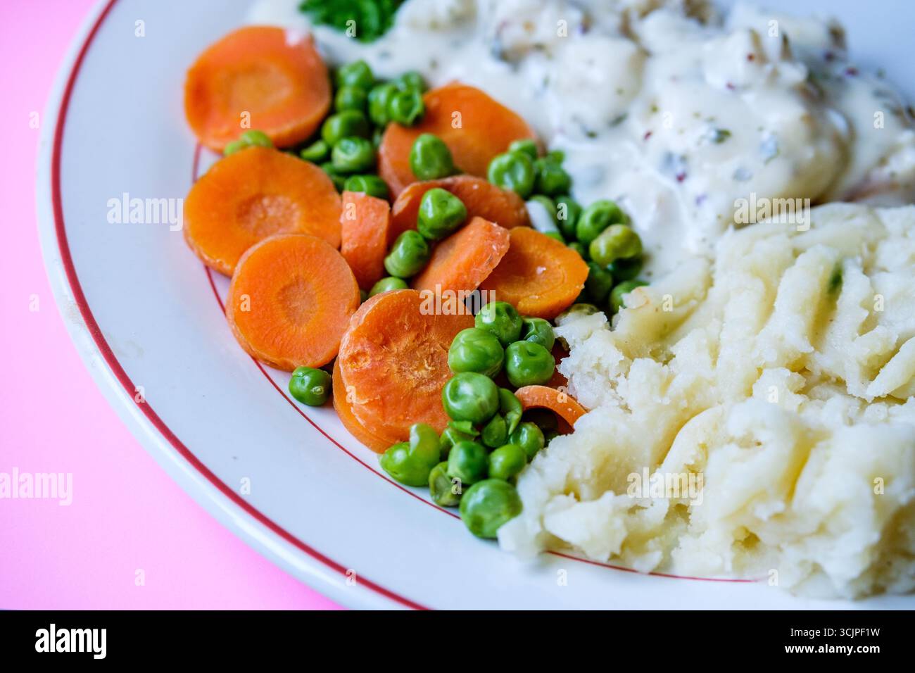 London UK, September 08 2025, Cod Fillet Fish With Mashed Potatoes ...