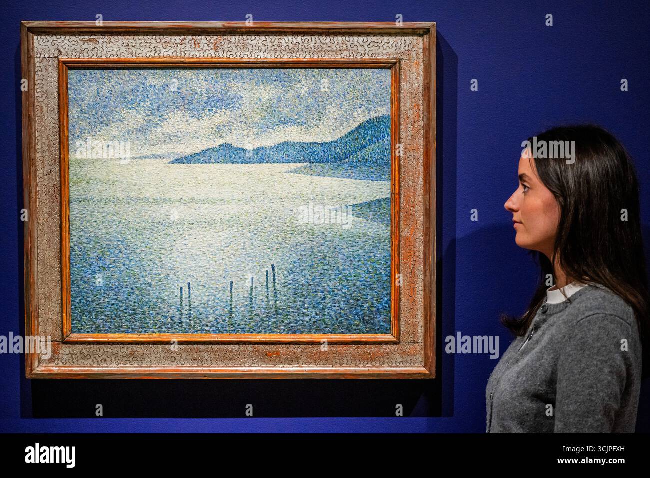 London, UK. 8 Sep 2025. Théo van Rysselberghe, Coastal Scene, about ...