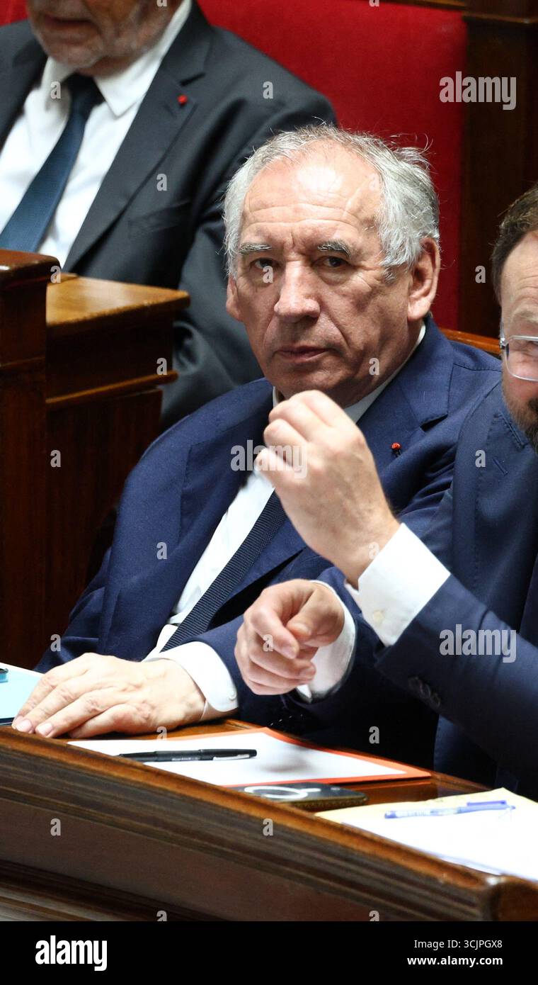 French Prime Minister Francois Bayrou pictured during his general ...