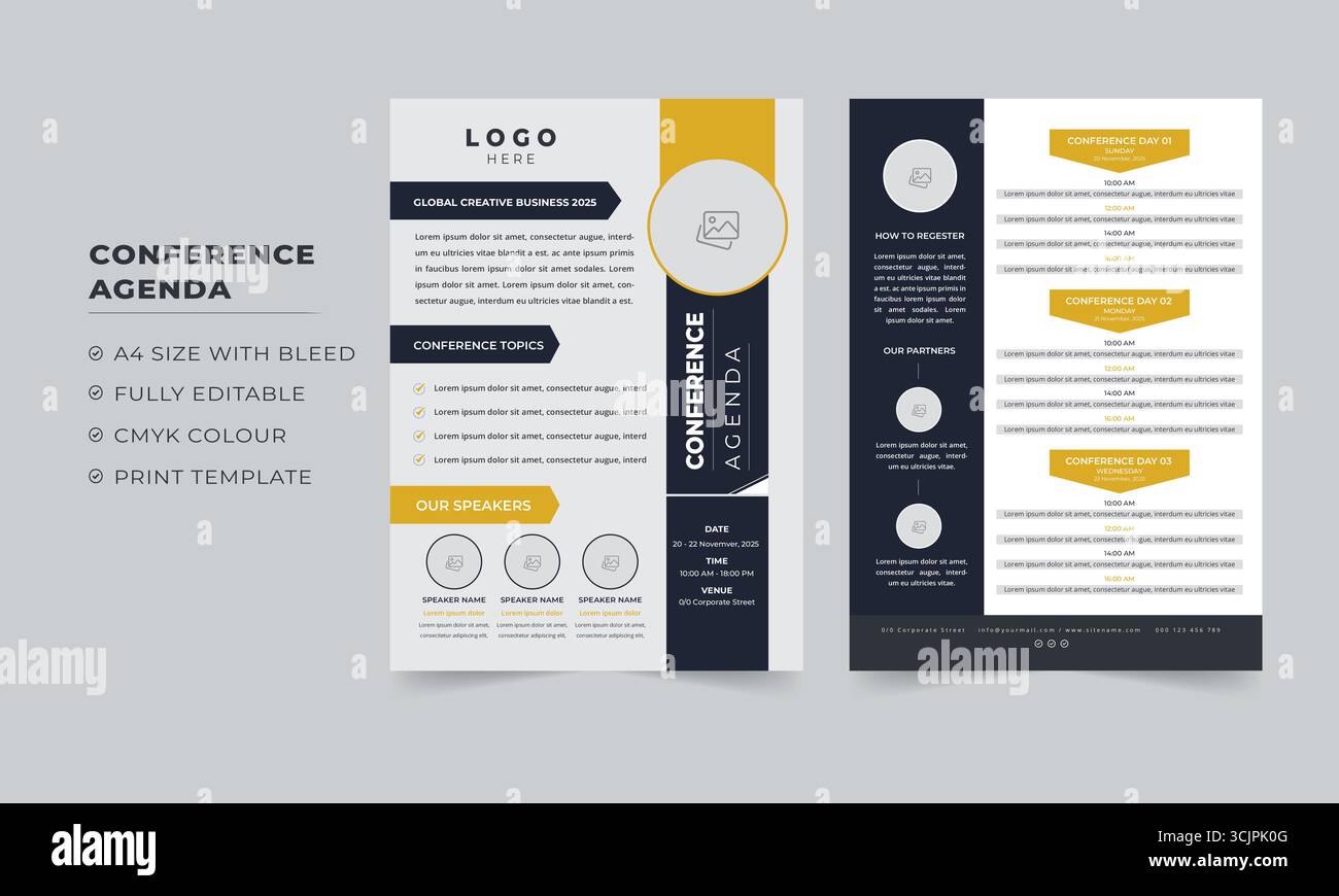 Conference event Stock Vector Images - Alamy