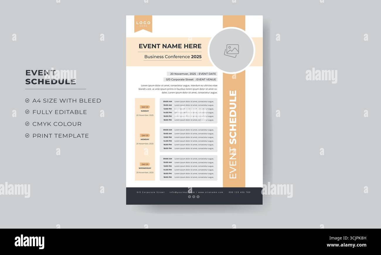 Seminar schedule Stock Vector Images - Alamy