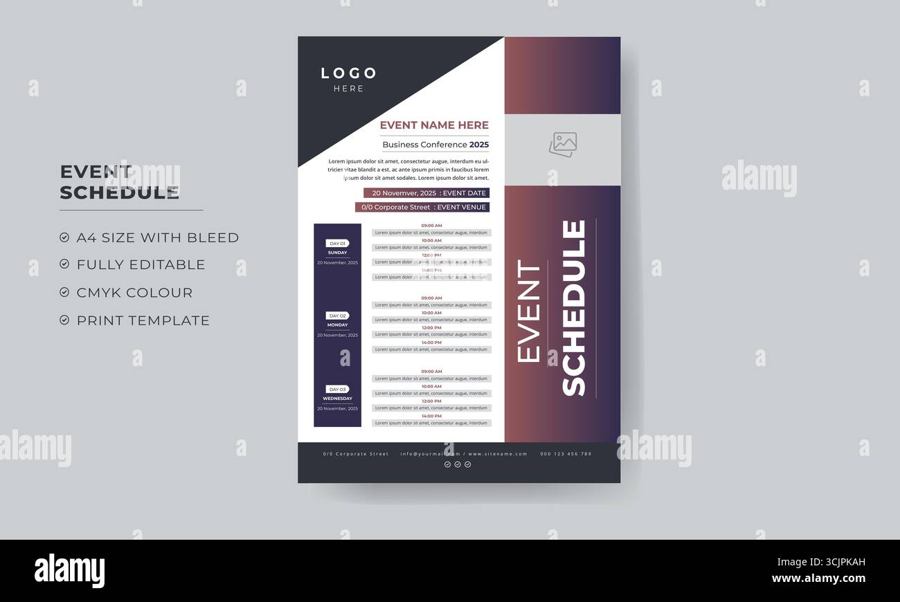 Seminar schedule Stock Vector Images - Alamy