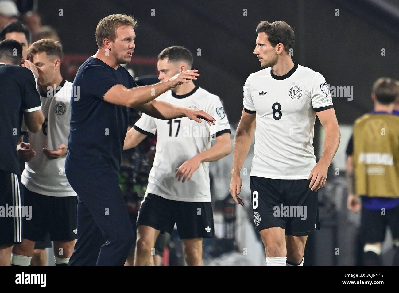 German national coach Julian Nagelsmann (GER) gestures with Leon ...