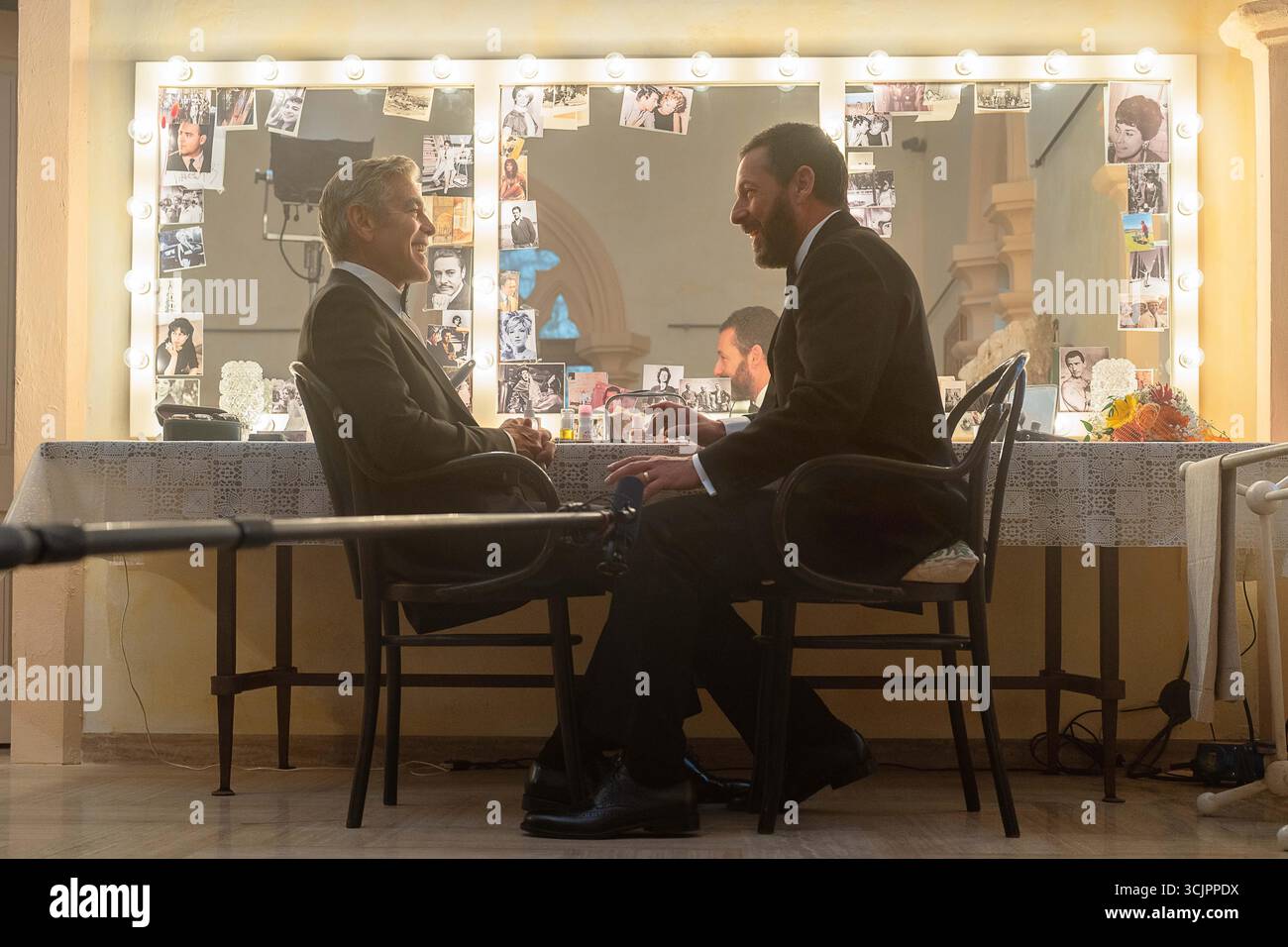 GEORGE CLOONEY and ADAM SANDLER in JAY KELLY (2025), directed by NOAH ...