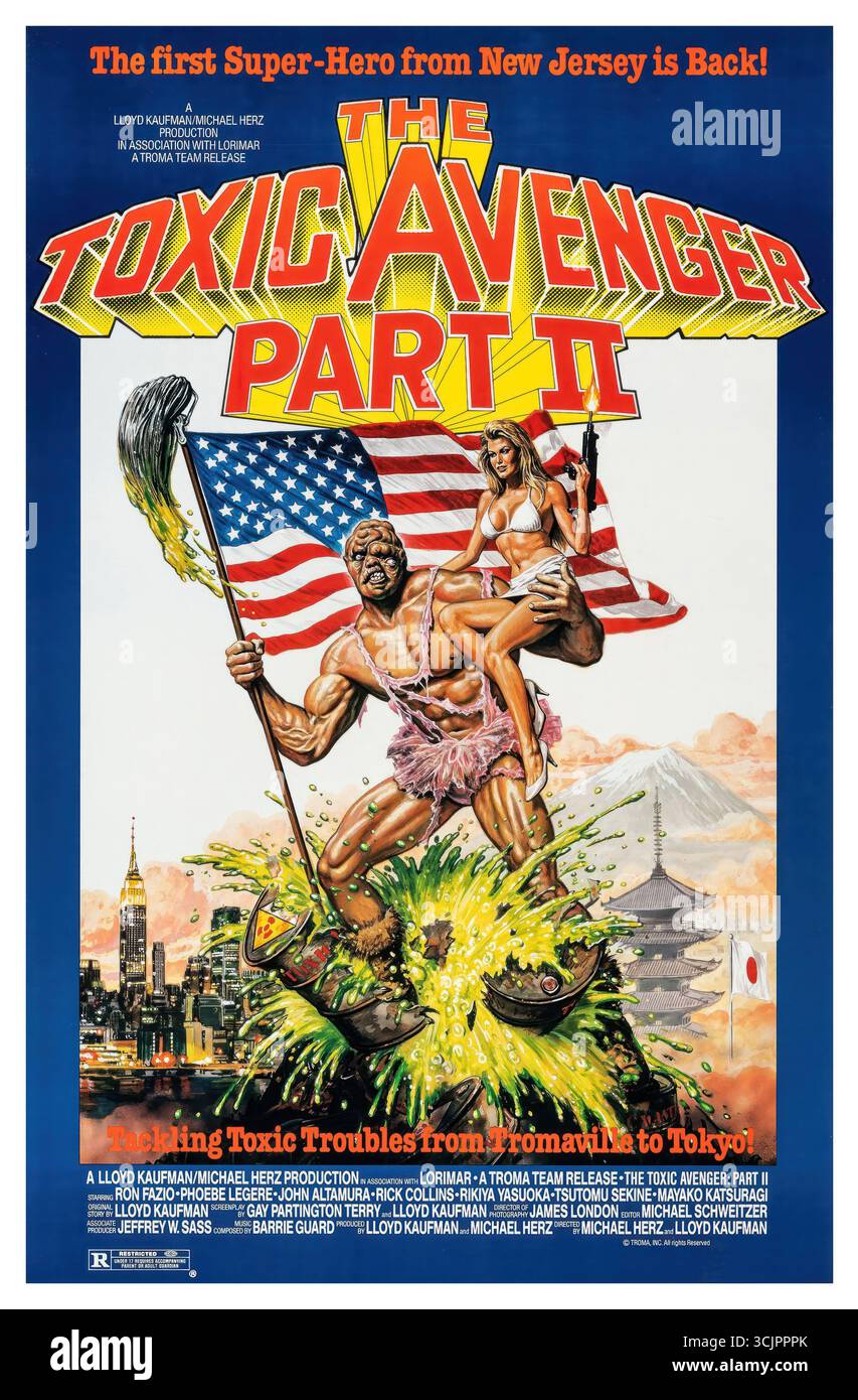 TOXIC AVENGER PART II (1989), directed by LLOYD KAUFMAN and MICHAEL ...