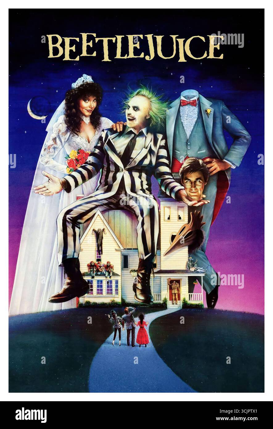 GEENA DAVIS and MICHAEL KEATON in BEETLEJUICE (1988), directed by TIM ...