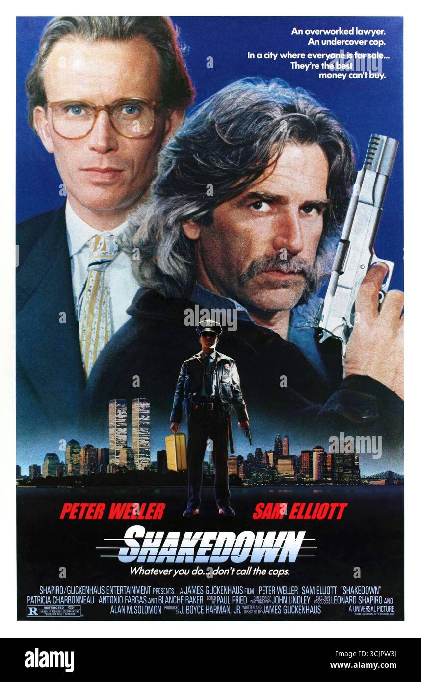 SAM ELLIOTT and PETER WELLER in BLUE JEAN COP (1988) -Original title ...