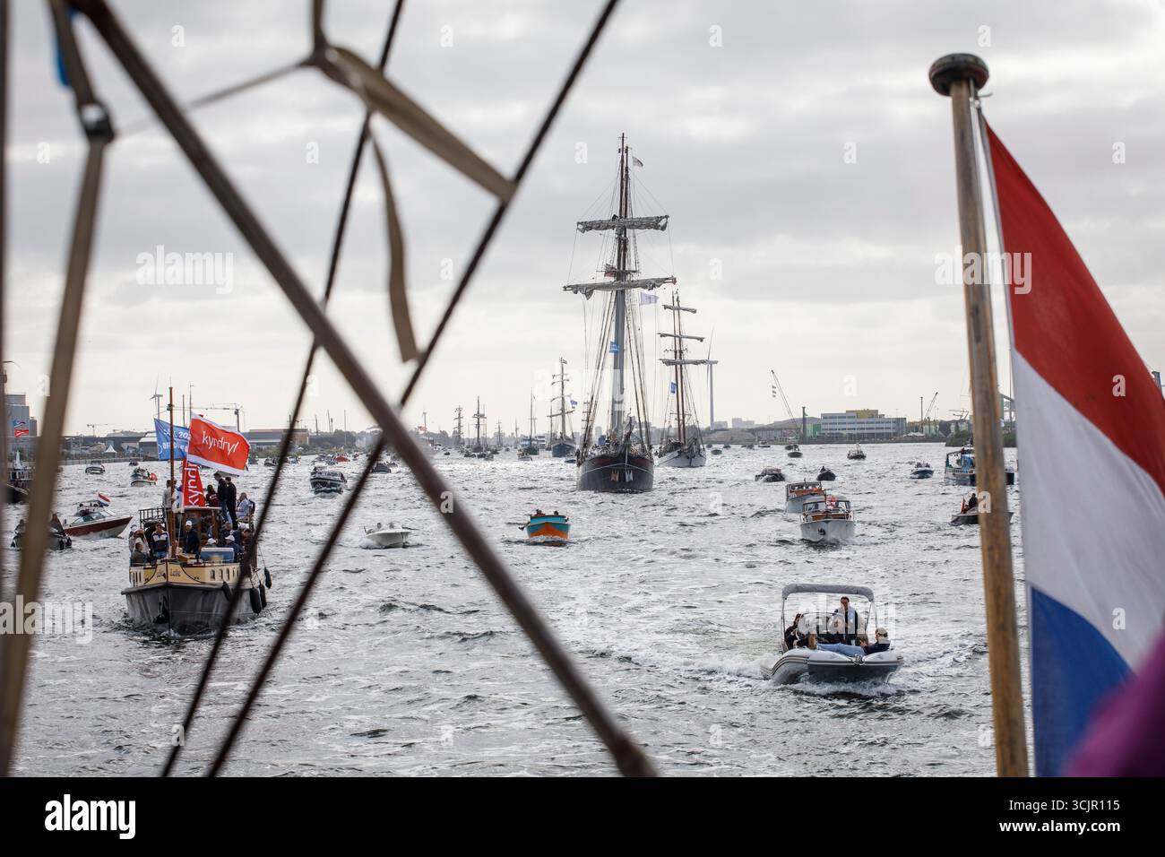 sail-in parade of the Sail Amsterdam, August 20, 2025, Netherlands. The ...