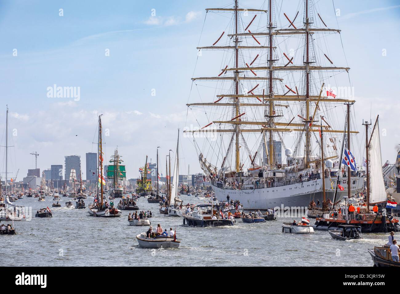 sail-in parade of the Sail Amsterdam, August 20, 2025, the Polish sail ...