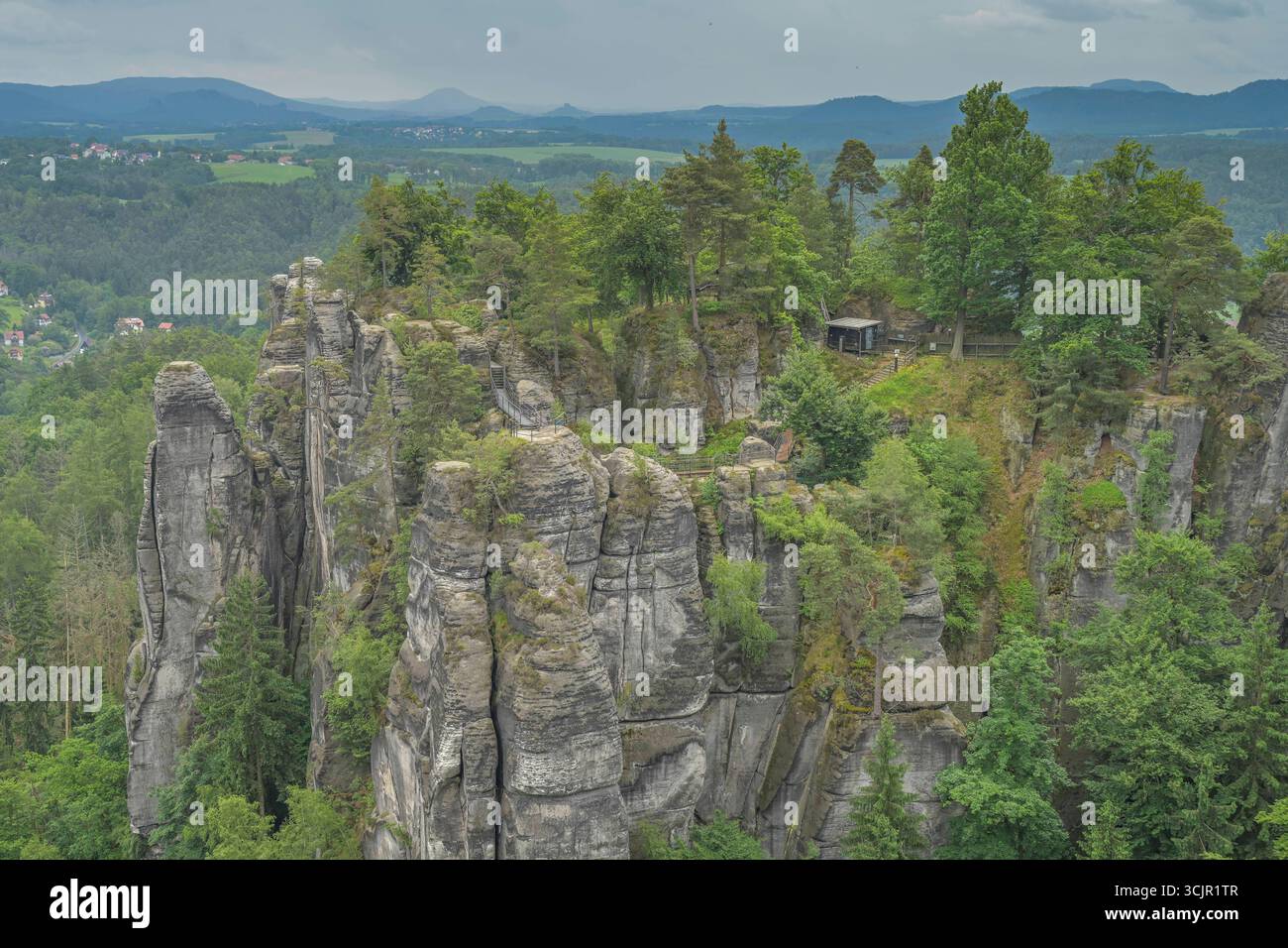 Felsenburg Neurathen am Basteimassiv, Elbsandsteingebirge, Landkreis ...