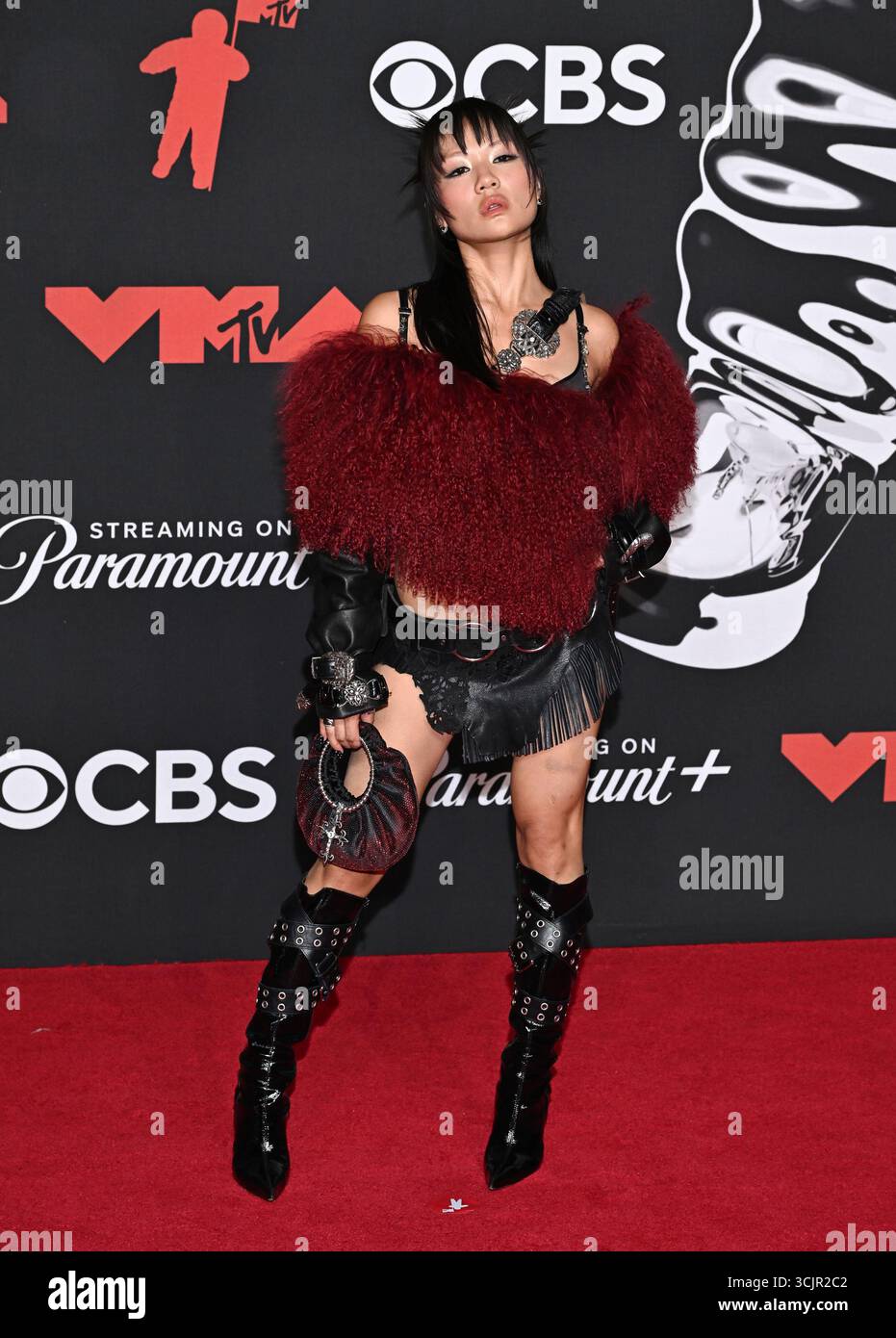 Rei Ami arrives at the MTV Video Music Awards on Sunday, Sept. 7, 2025 ...