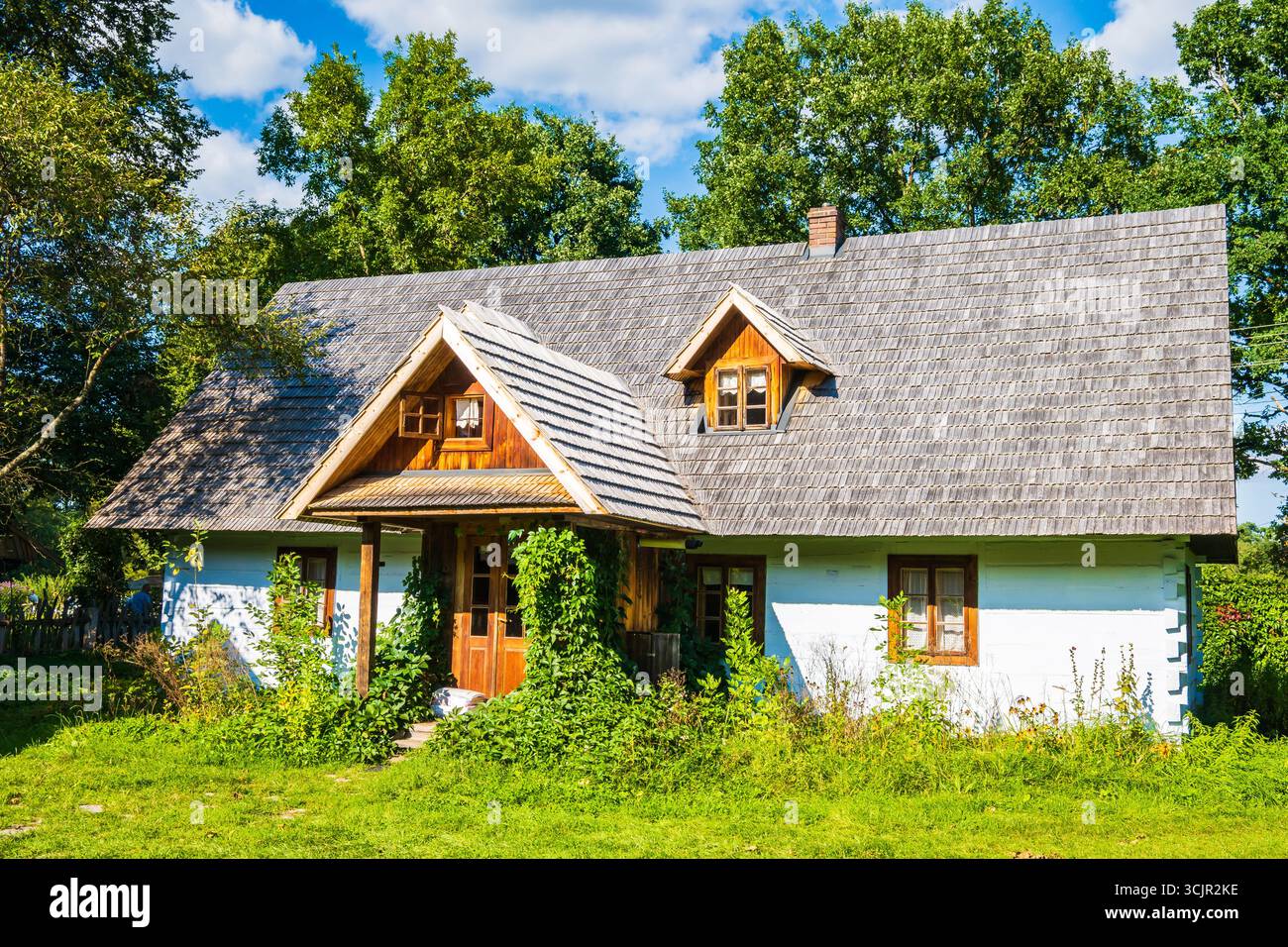 Old manor house in Guciow village, Roztocze region, Poland Stock Photo ...