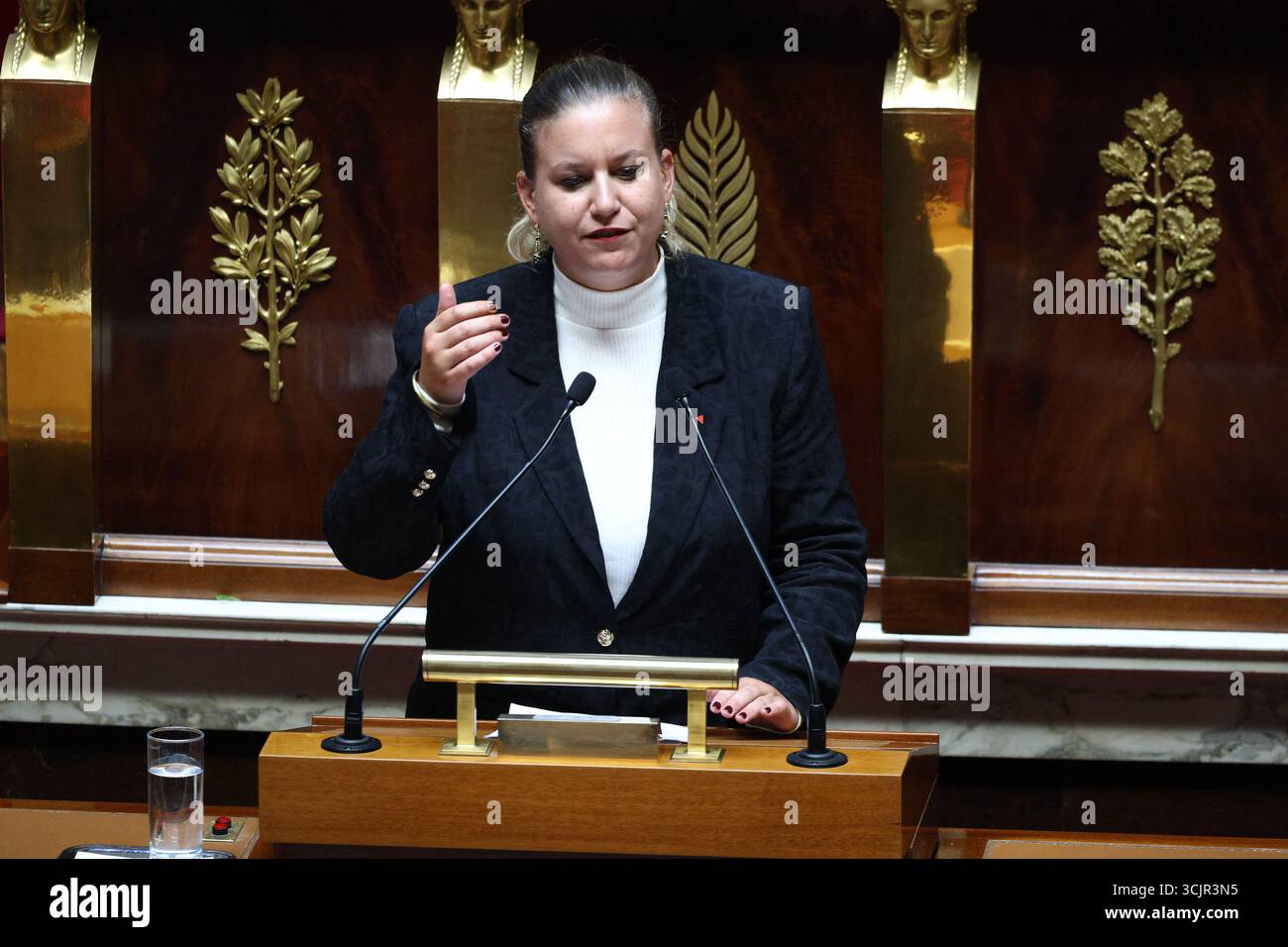 Mathilde Panot, President of La France Insoumise (LFI) - New Popular ...