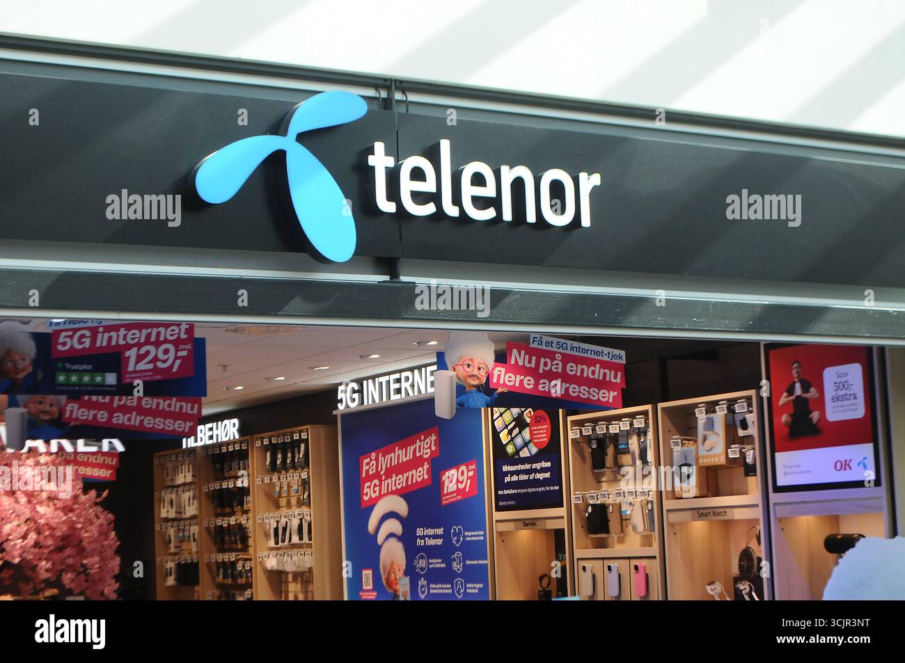 Copenhagen/ Denmark/08 august 2025/Telenor phone and internet providor ...