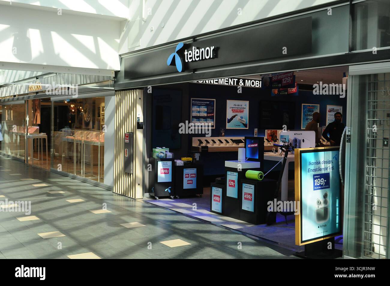 Copenhagen/ Denmark/08 august 2025/Telenor phone and internet providor ...