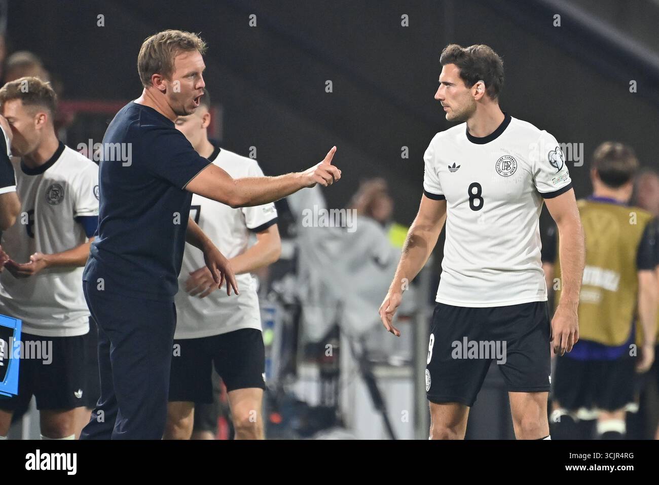German national coach Julian Nagelsmann (GER) gestures with Leon ...