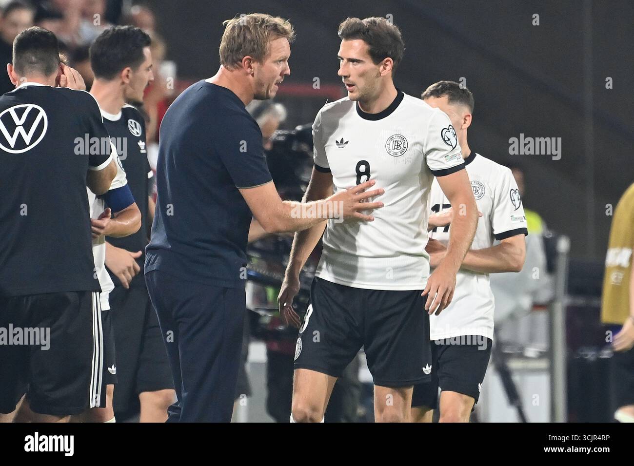 German national coach Julian Nagelsmann (GER) gestures with Leon ...