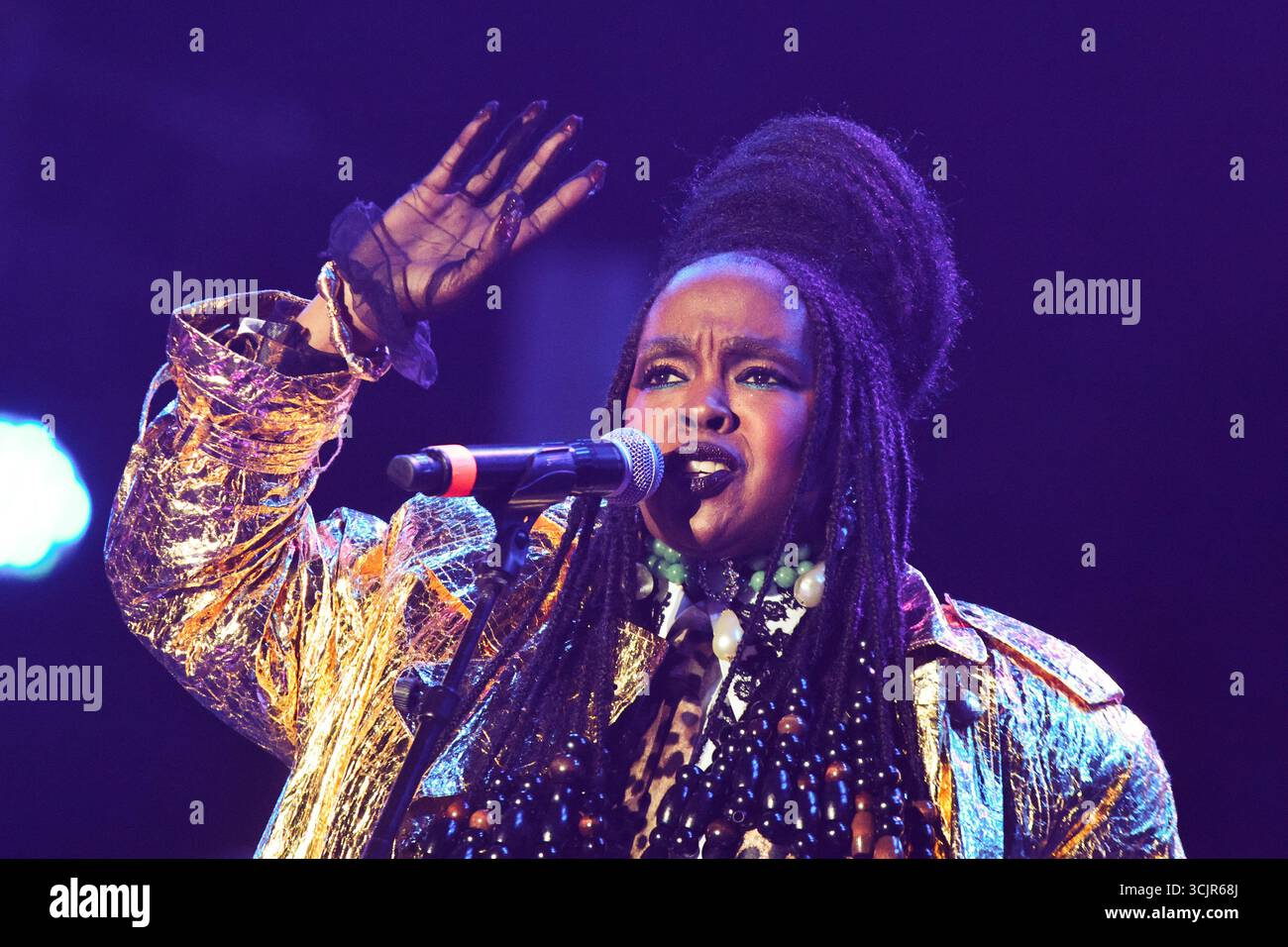 American singer Ms. Lauryn Hill performs on The One stage at the 2025 ...