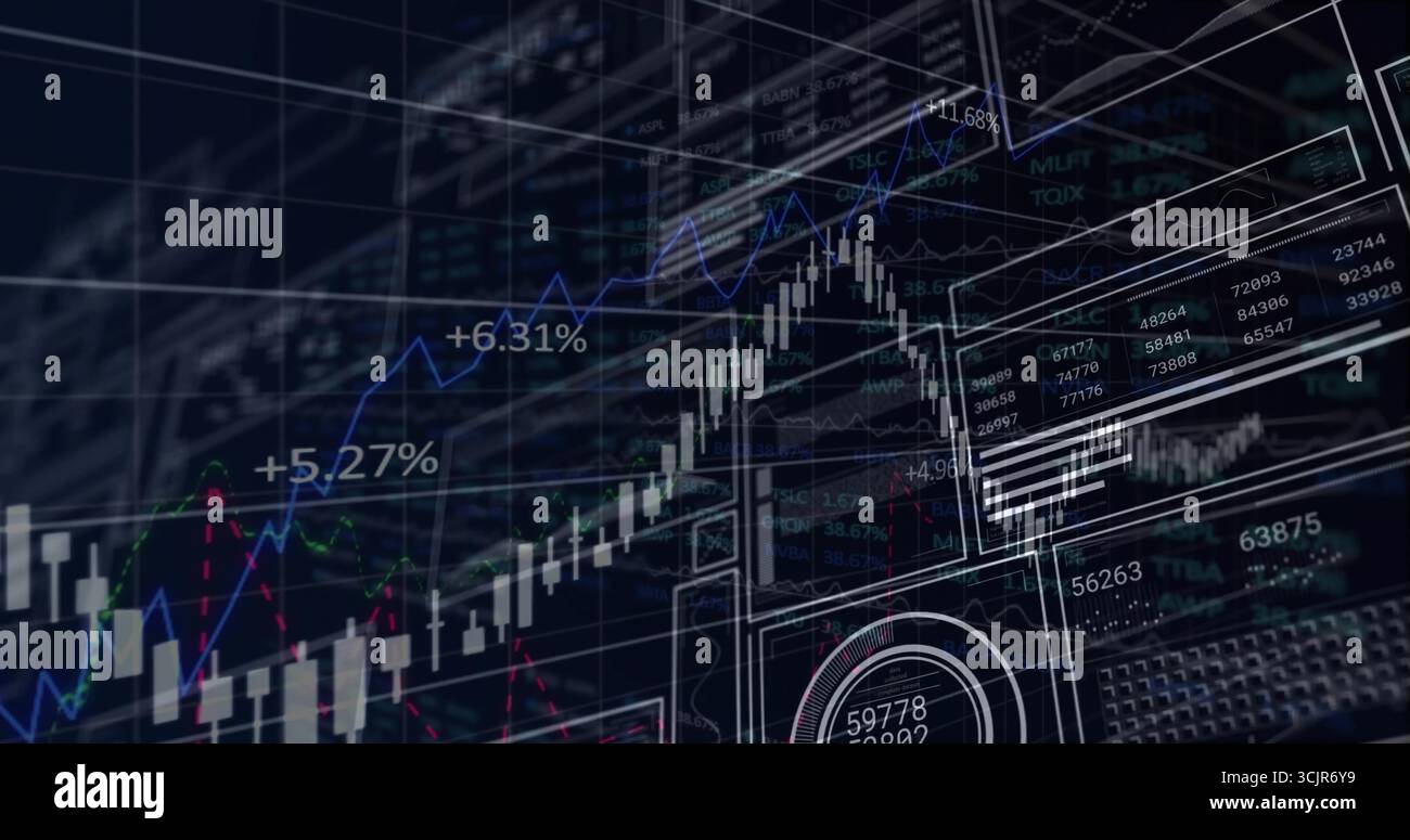 Displaying trading dashboard on hi-res stock photography and images - Alamy