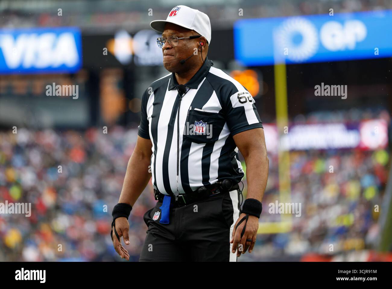 NFL referee Ronald Torbert (62) officiates during the second half of an ...
