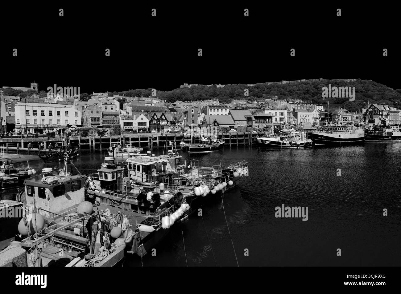 Harbour lighthouse old town Black and White Stock Photos & Images - Alamy