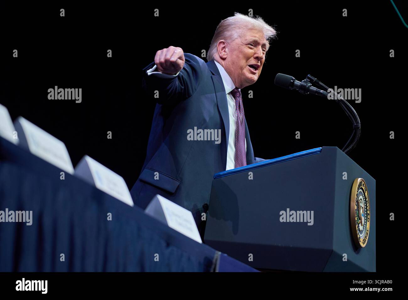 President Donald Trump speaks to the White House Religious Liberty ...