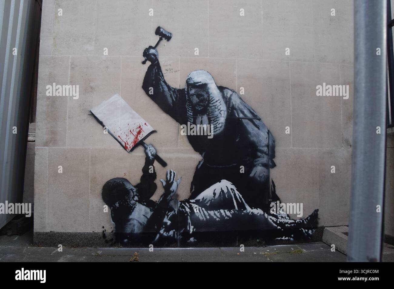 London, UK. 8th September 2025. The latest artwork by elusive street ...