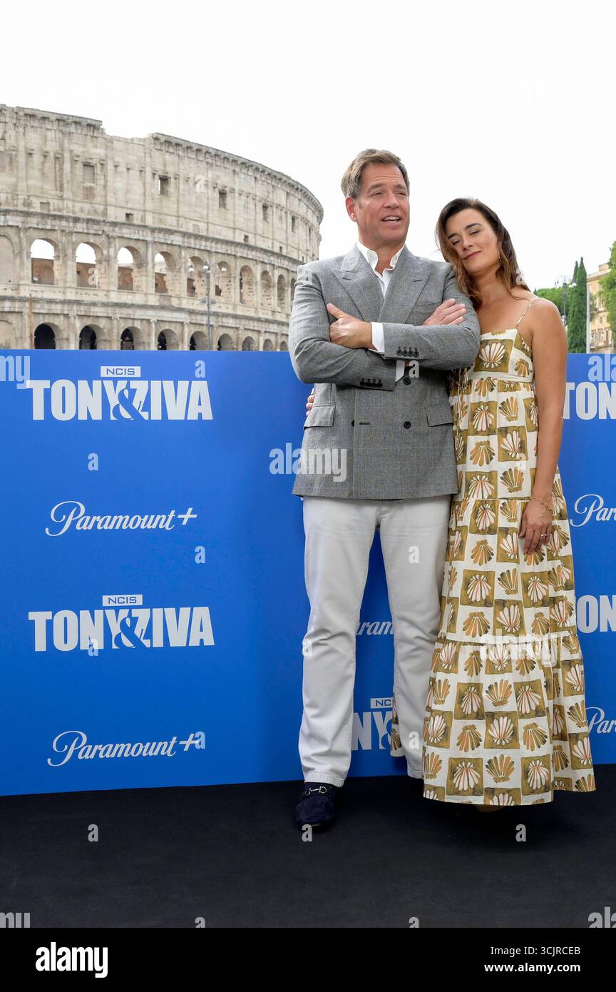 Anthony DiNozzo und Cote De Pablo beim Photocall zur Paramount Serie ...