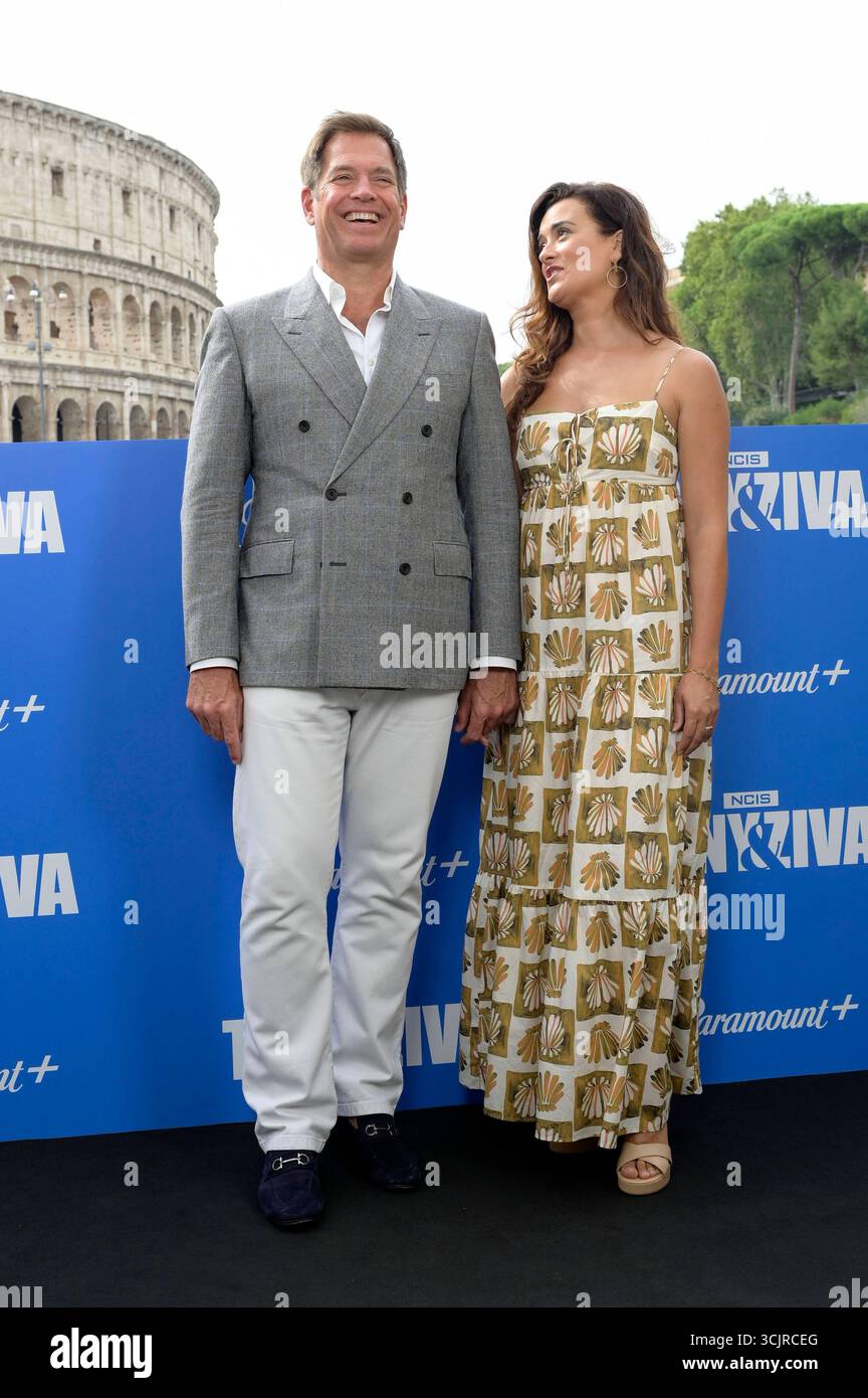 Anthony DiNozzo und Cote De Pablo beim Photocall zur Paramount Serie ...
