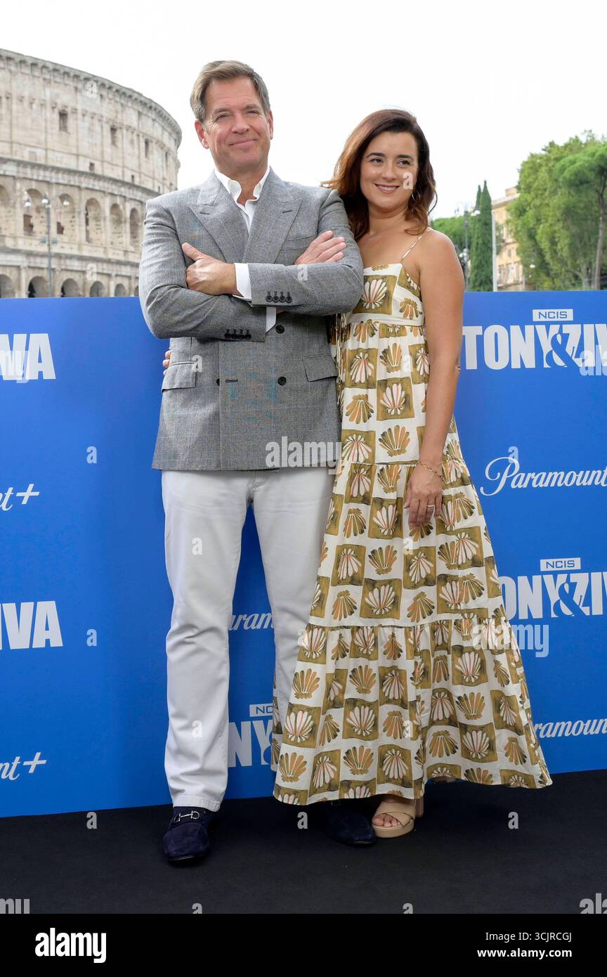 Anthony DiNozzo und Cote De Pablo beim Photocall zur Paramount Serie ...