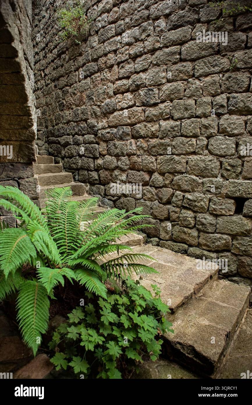Medieval stone staircase in hi-res stock photography and images - Alamy